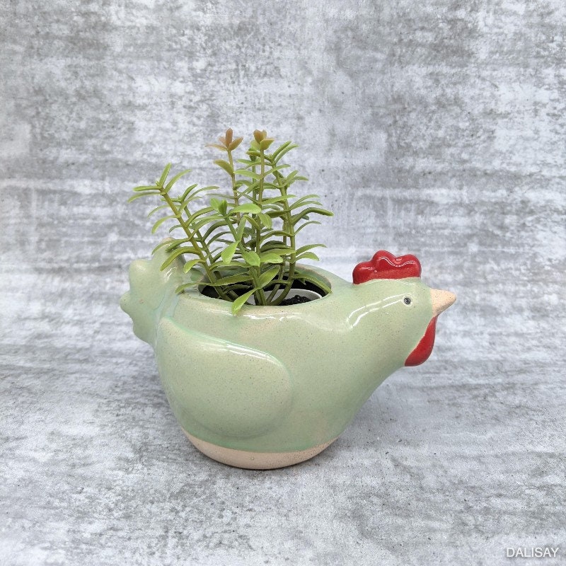 Chicken Planter Pot - Etsy