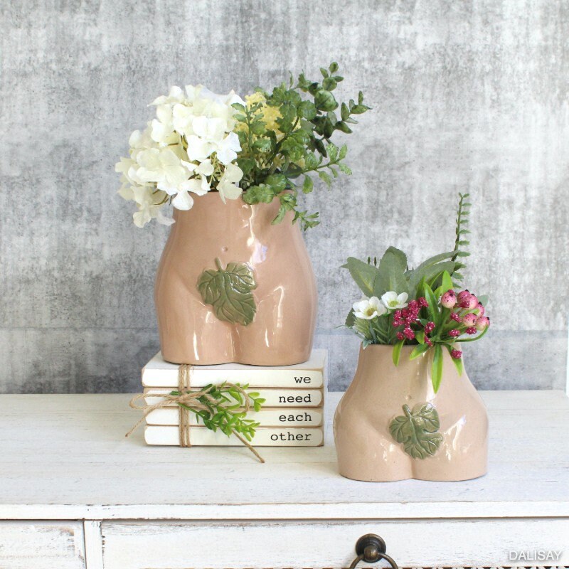 Female Body Fig Leaf Booty Planter Pot Nude Planter Pots | Etsy