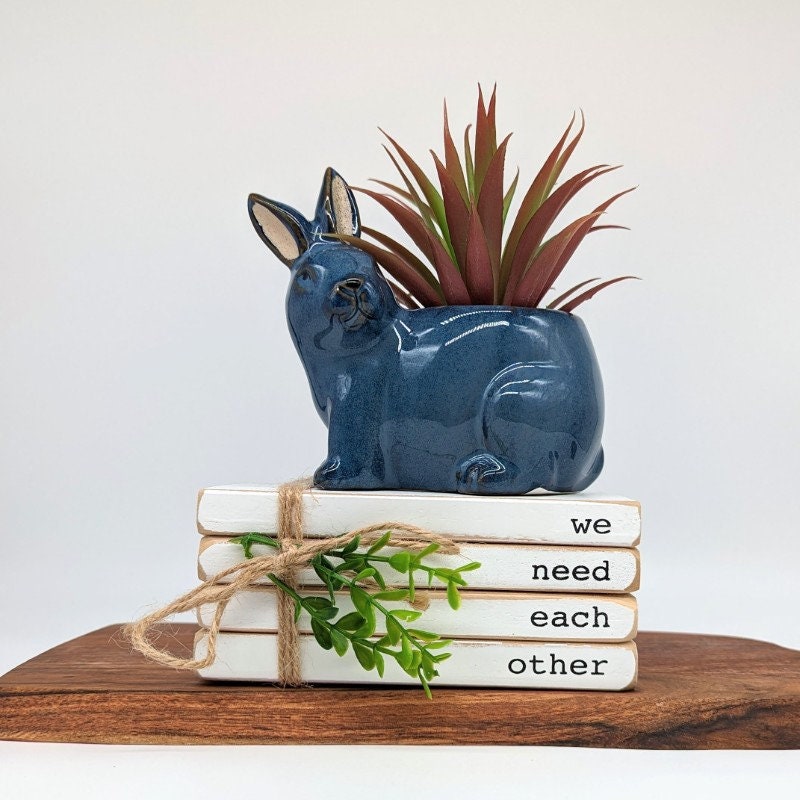 Rabbit Planter - Etsy