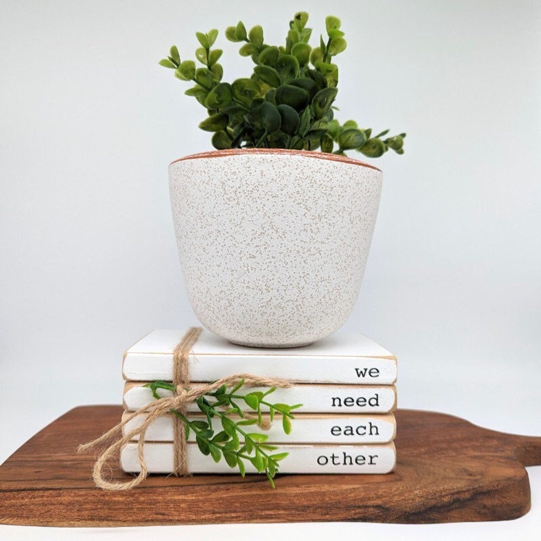 Mustard White Ceramic Planter Pot, 12cm | Herb Planter | Succulent ...