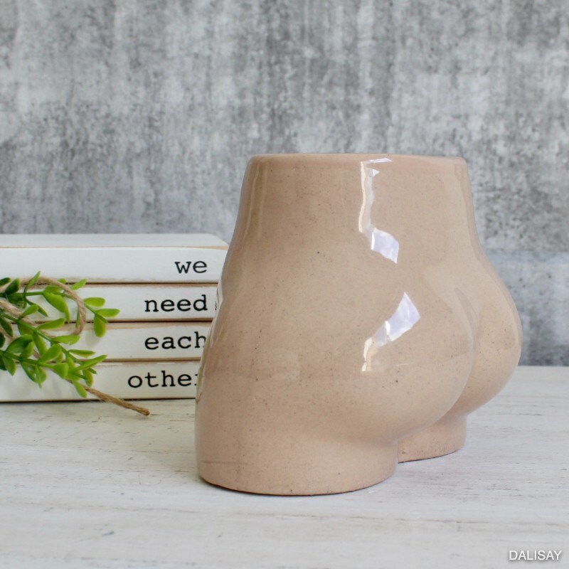 Female Body Fig Leaf Booty Planter Pot Nude Planter Pots Etsy