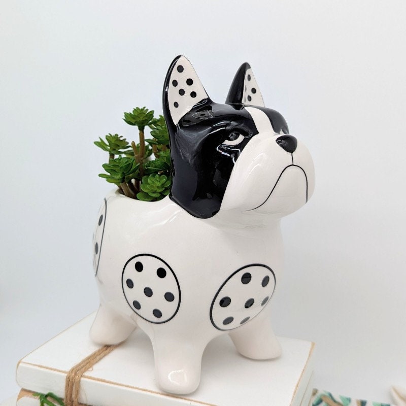 Bulldog Planter - Etsy