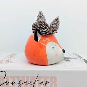 Nosy Fox Ceramic Fox Pot Planter | Fox Gifts | Animal Gifts | Nursery ...
