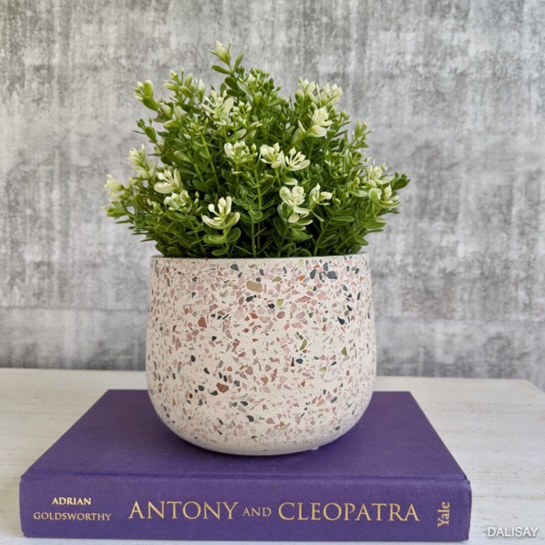 Multi Coloured Pink Terrazzo Planter Pot, 12cm - Etsy