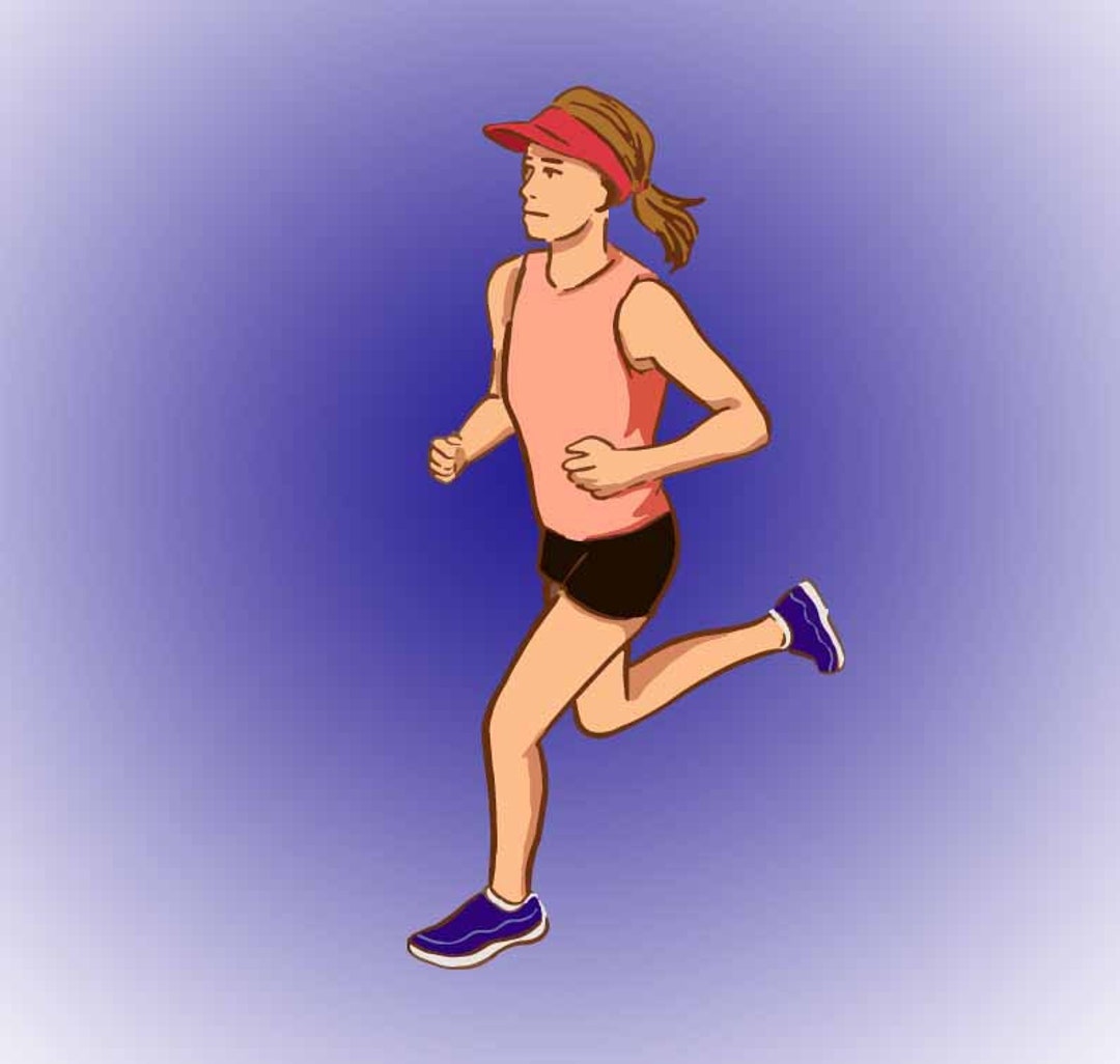 Female Runner SVG File - Etsy