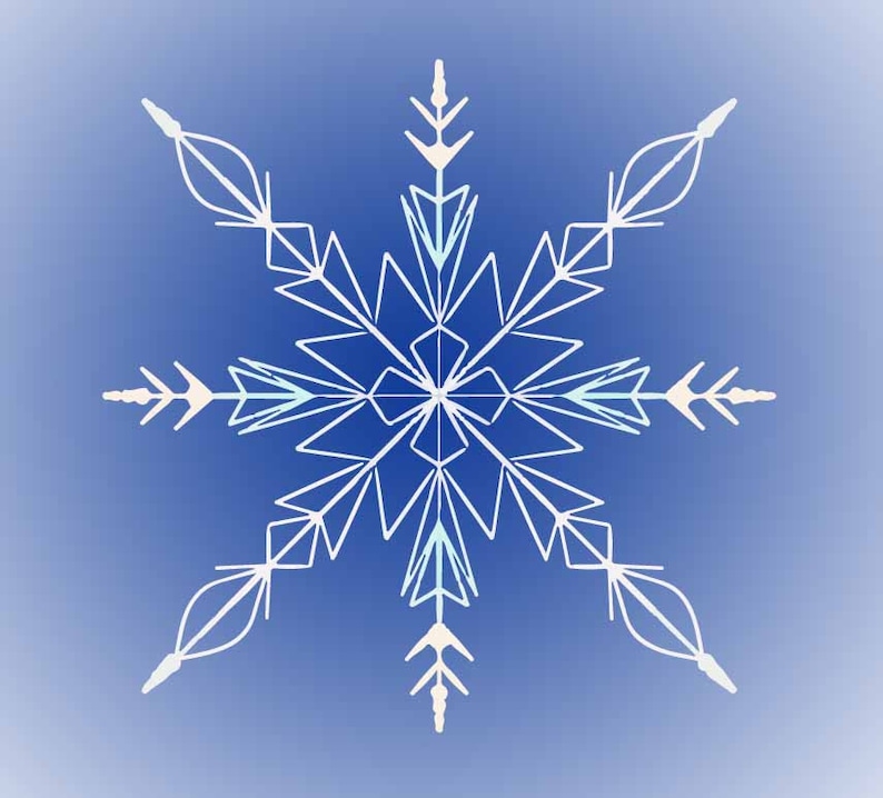 Snowflake 5 Pack SVG Files | Etsy