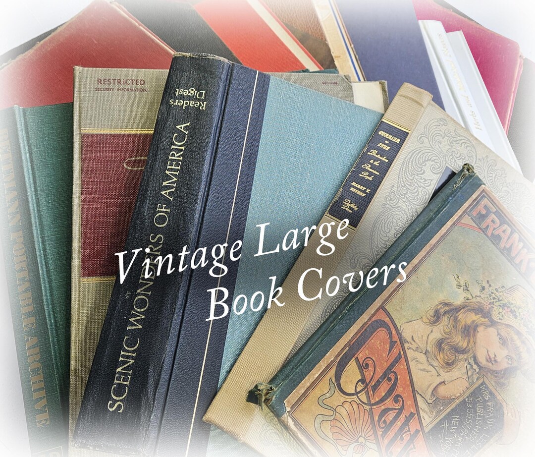 Large Vintage Book Covers: Antique Craft Supply for Junk Journals - Etsy