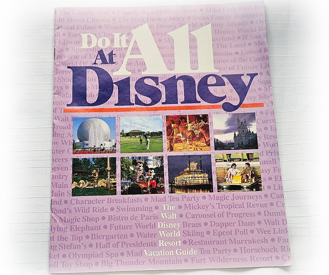 Vintage Walt Disney World Do It All at Disney Resort Vacation Guide ...