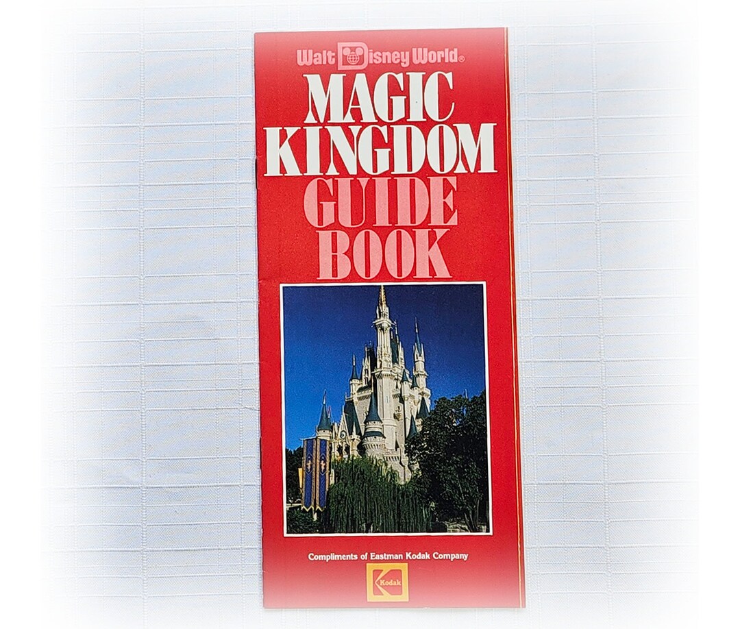 Vintage Walt Disney World Magic Kingdom 1986 Guide Book Brochure ...