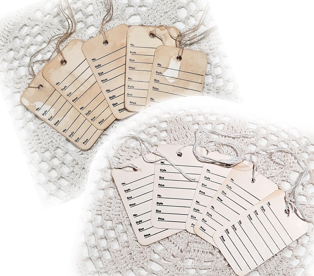 5 Vintage Old Price Tags Store Stock Inventory Clothing Merchandise 2 ...