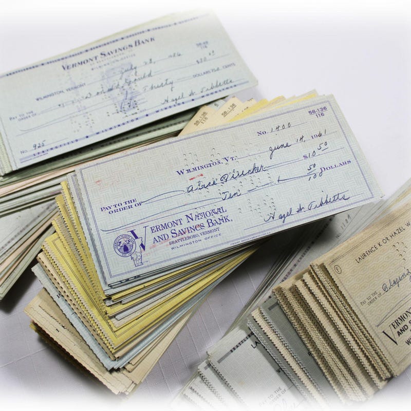 Old Bank Checks - Etsy