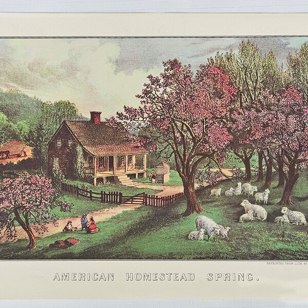 American Homestead Spring Print - Etsy