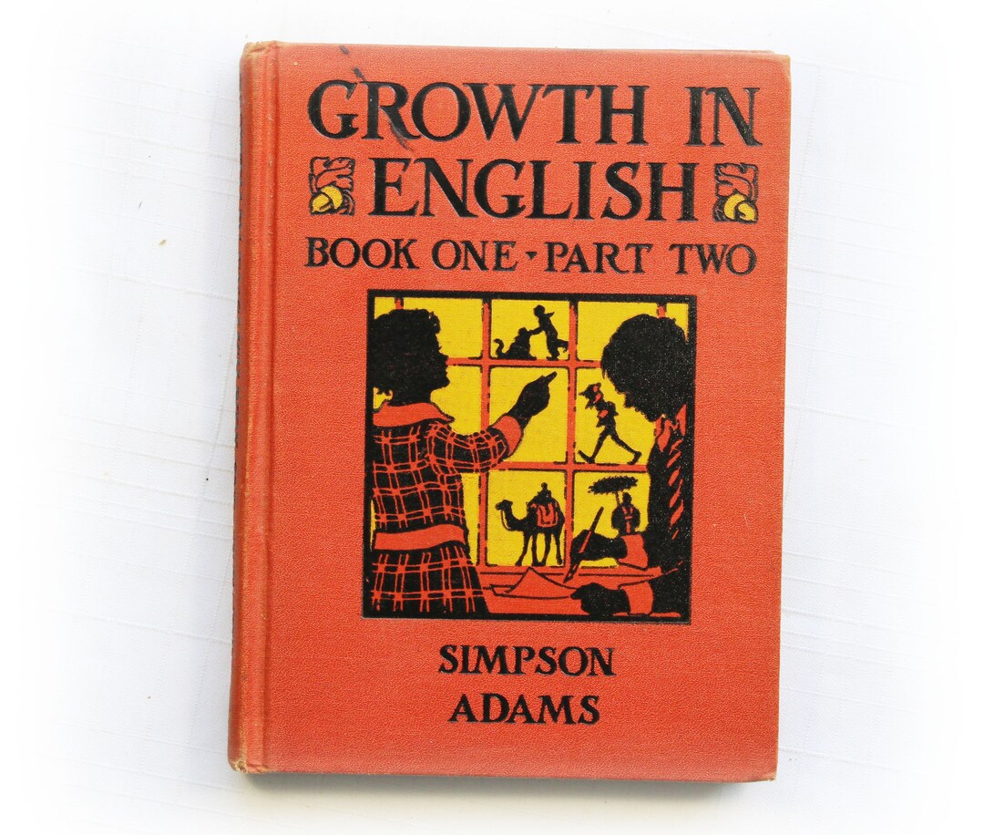 Growth in English Book One Part 2 Textbook Vintage Book Childrens Grade ...
