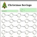 Christmas Savings Tracker Planner Printable Money Tracker | Etsy