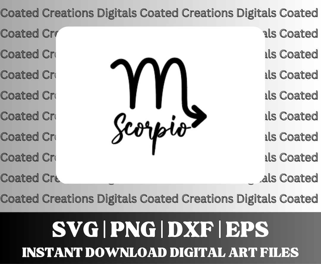 Scorpio Zodiac Symbol SVG Files | Astrology Vector | Horoscope Vector ...