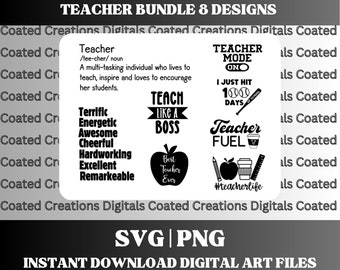 Teacher Svg Bundle, Teacher Quote Svg, Teacher Svg, School Svg, Teacher ...