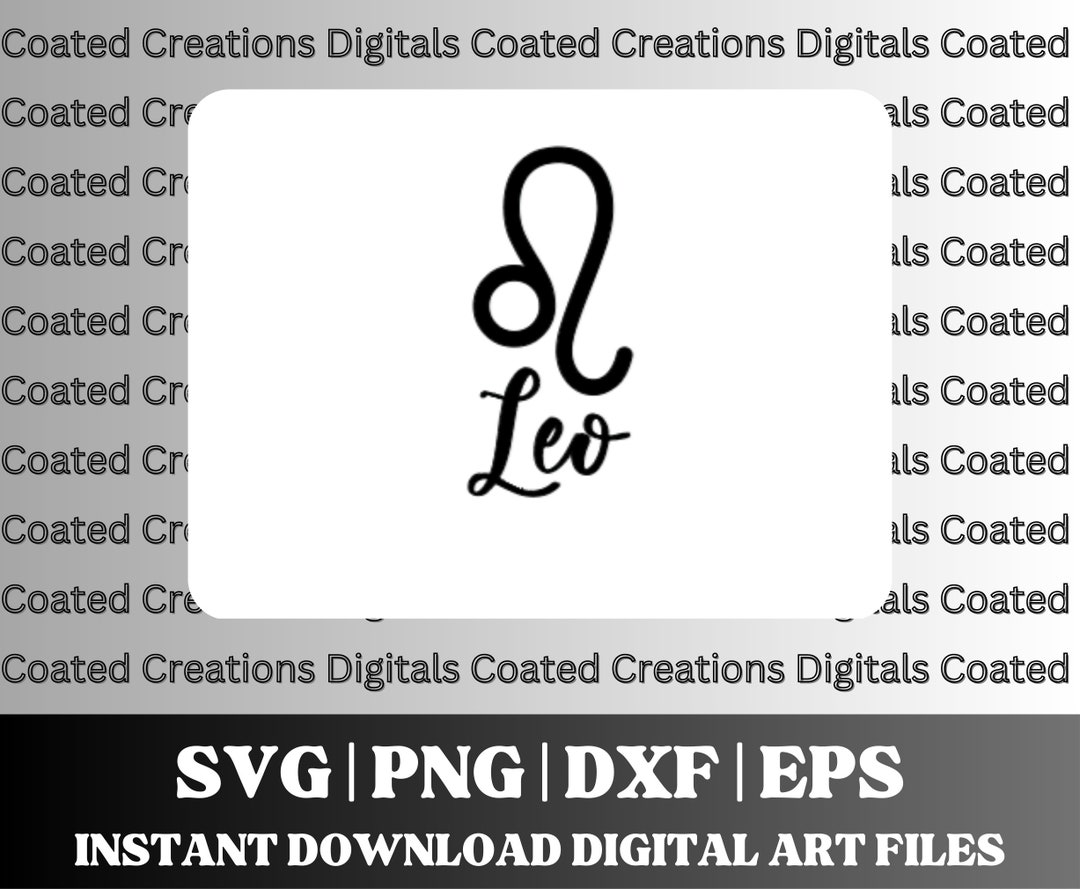 Leo Zodiac Symbol SVG Files | Astrology Vector | Horoscope Vector ...