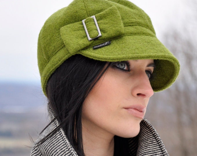 Adjustable Boiled Wool Cap, High Quality Fabric, 6 Panels, Warm, Soft ...