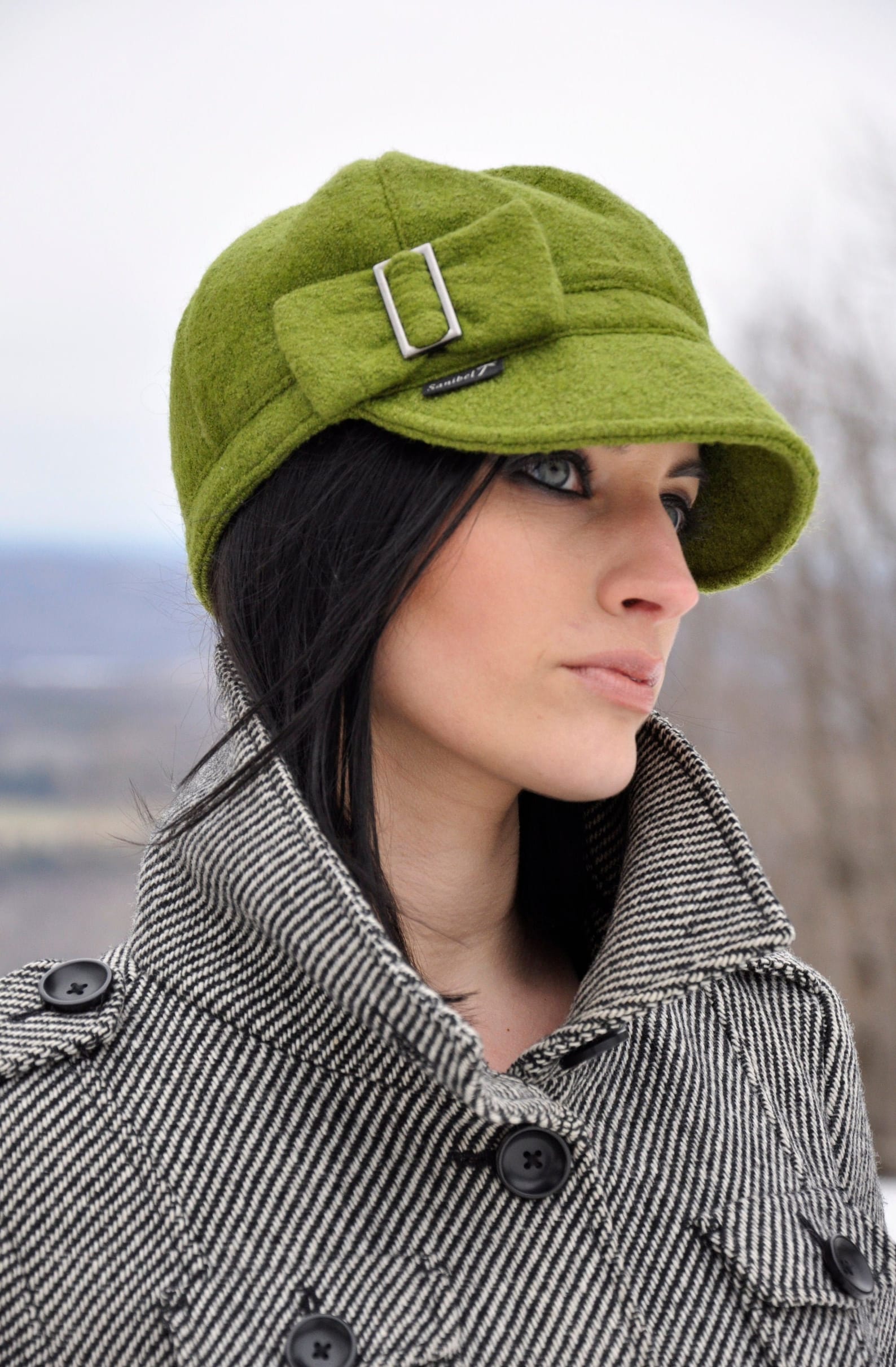 Adjustable Boiled Wool Cap, High Quality Fabric, 6 Panels, Warm, Soft ...