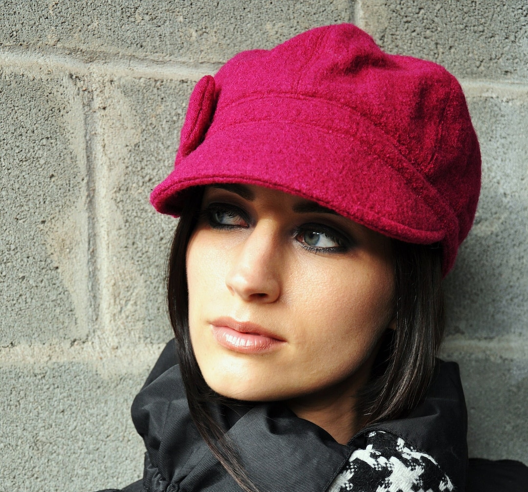 Adjustable Boiled Wool Cap, High Quality Fabric, 6 Panels, Warm, Soft ...