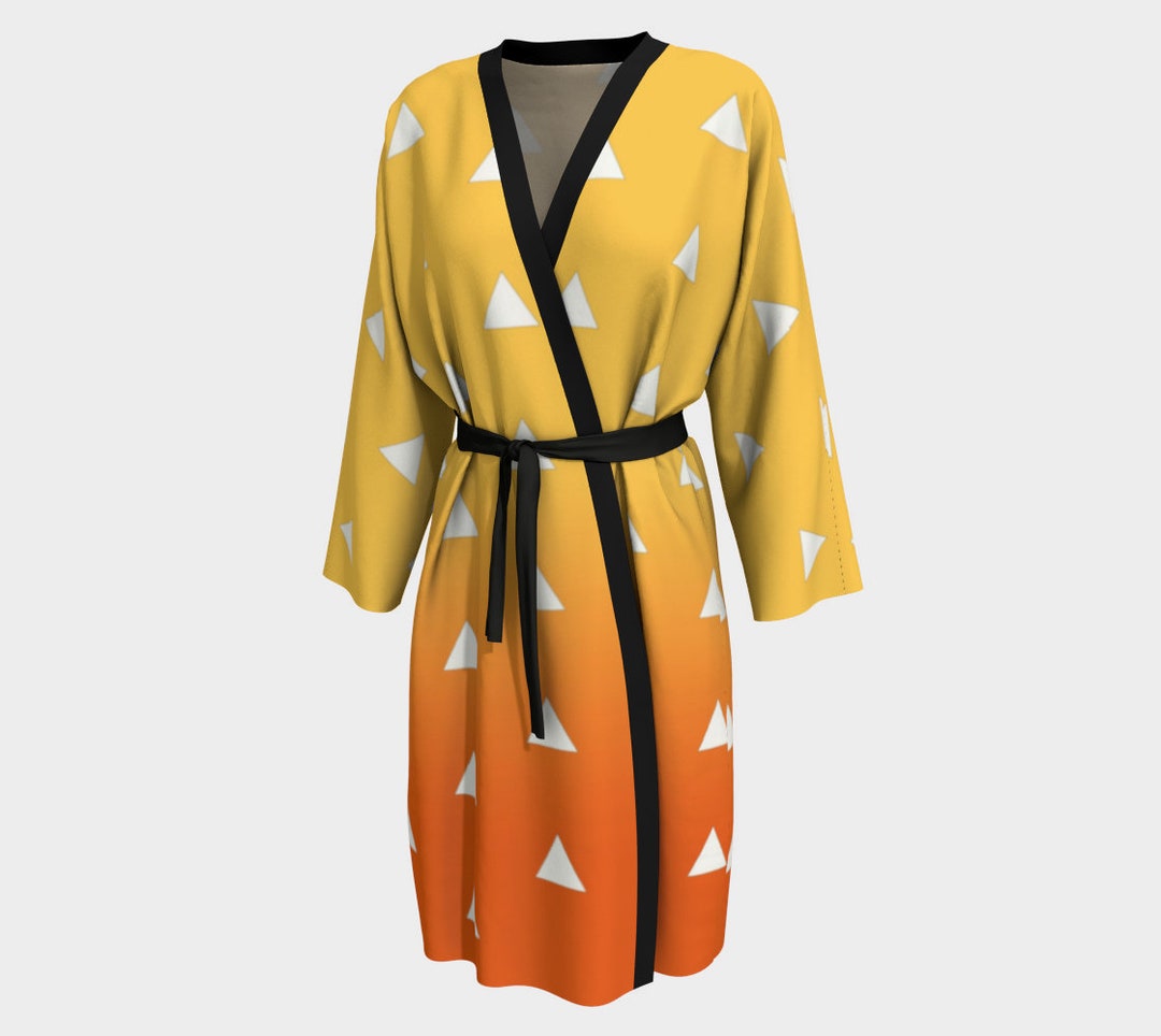 Zenitsu-inspired Robe Demon Slayer Kimono - Etsy