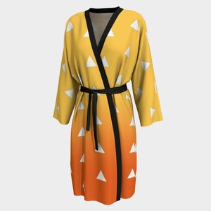 Zenitsu-inspired Robe - Demon Slayer Kimono - Etsy