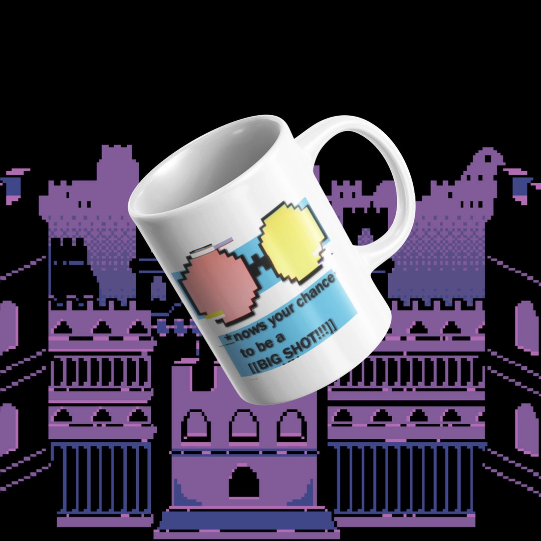 Deltarune Spamton Glasses White Glossy Mug - Etsy