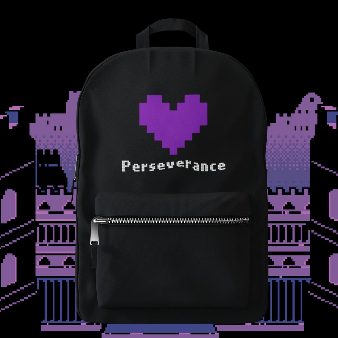 Undertale Back to School Back Pack Undertale Perseverance Heart ...