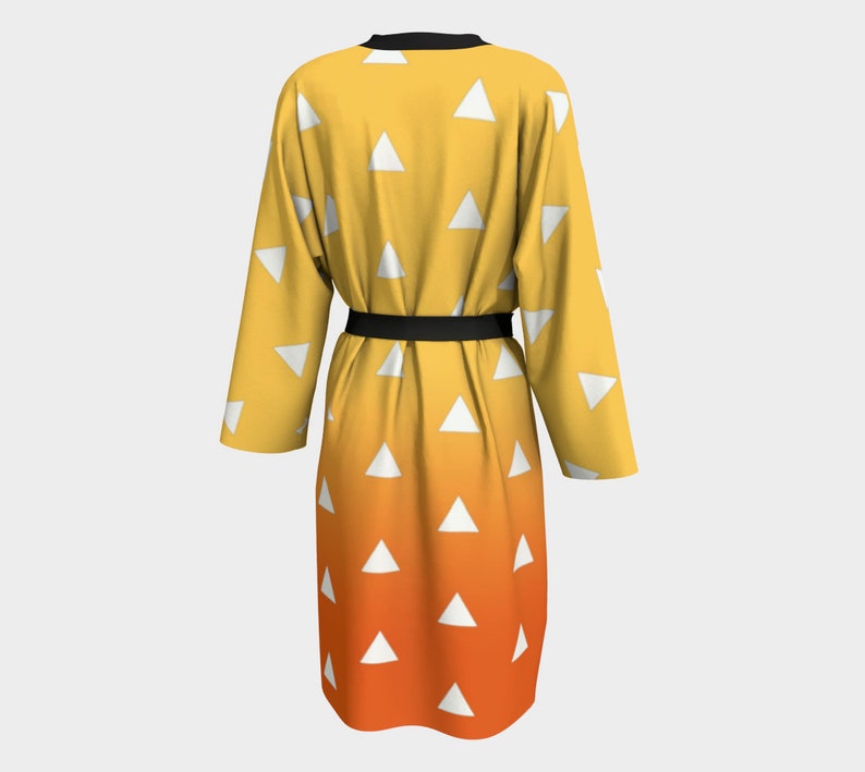 Zenitsu-inspired Robe Demon Slayer Kimono - Etsy Israel
