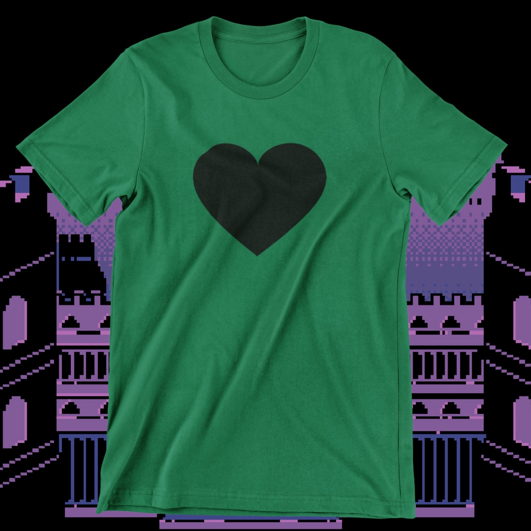 Deltarune Ralsei Green Heart T-shirt - Etsy