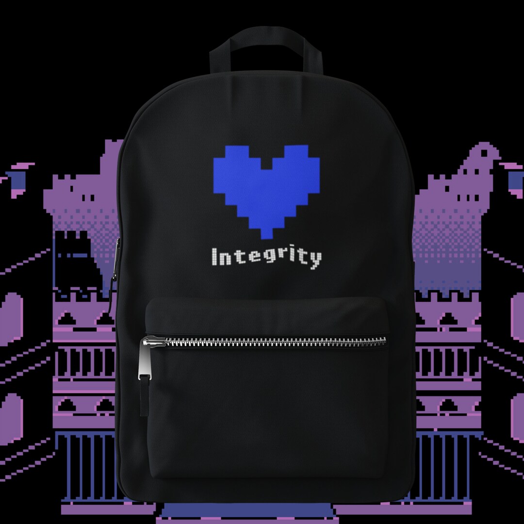 Undertale Backpack - Integrity Pixel Heart Design - Etsy
