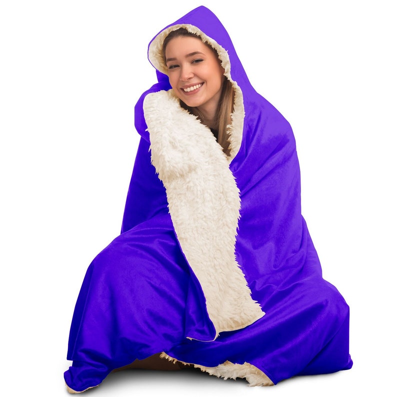 Purple Moth Hooded Sherpa Cape – Sky Cotl-inspired Blanket - Etsy