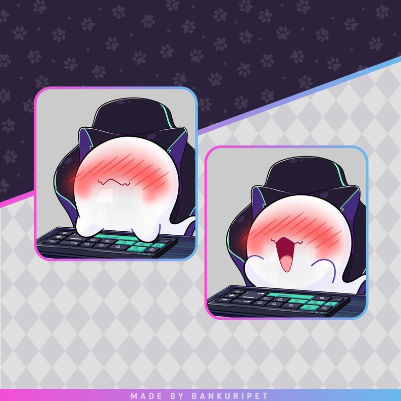 Gamer Ghost Pngtuber | Avatar for Streaming Twitch, Discord and Youtube ...