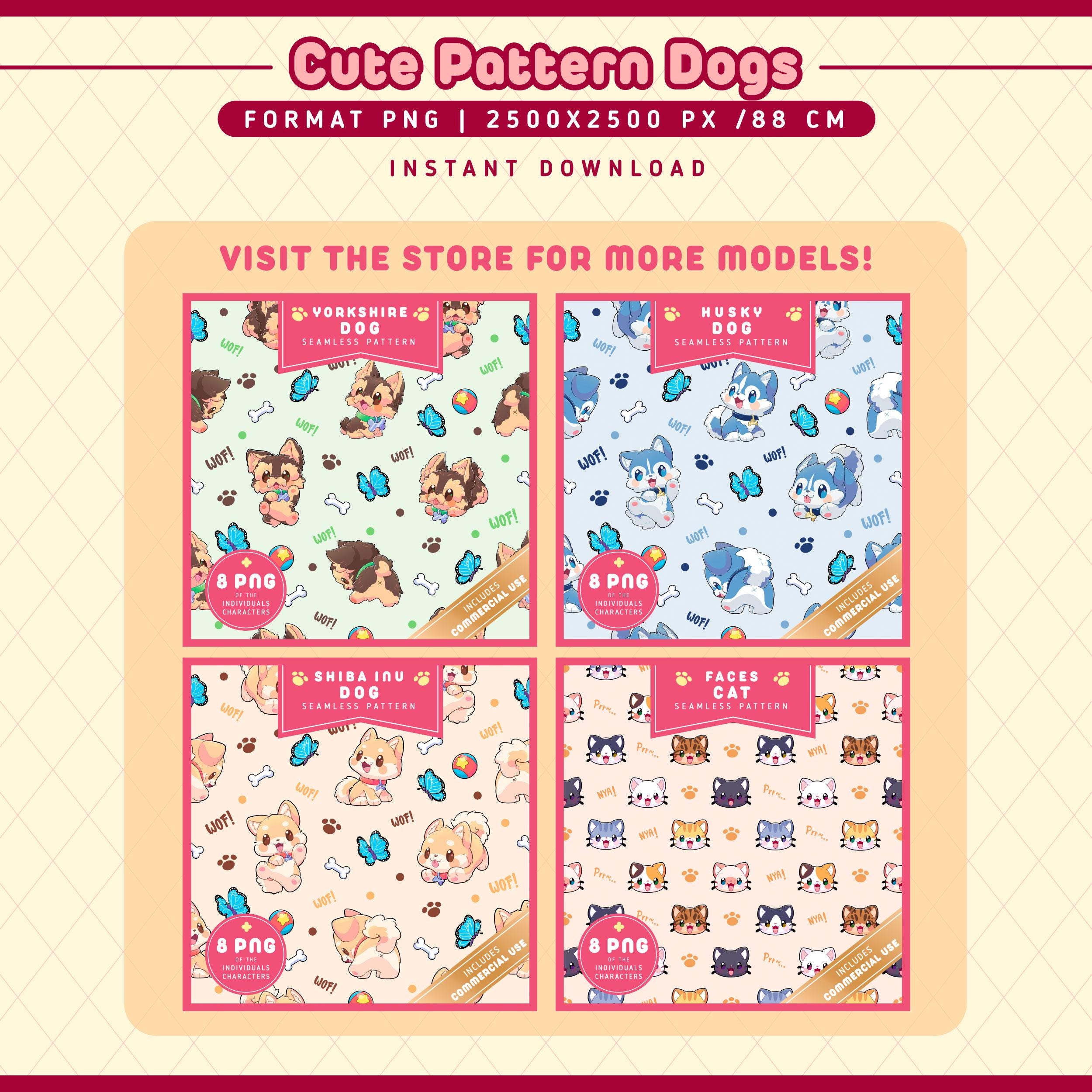 Poodle Maltese Pattern | Commercial Use | Seamless Pattern | Poodle ...