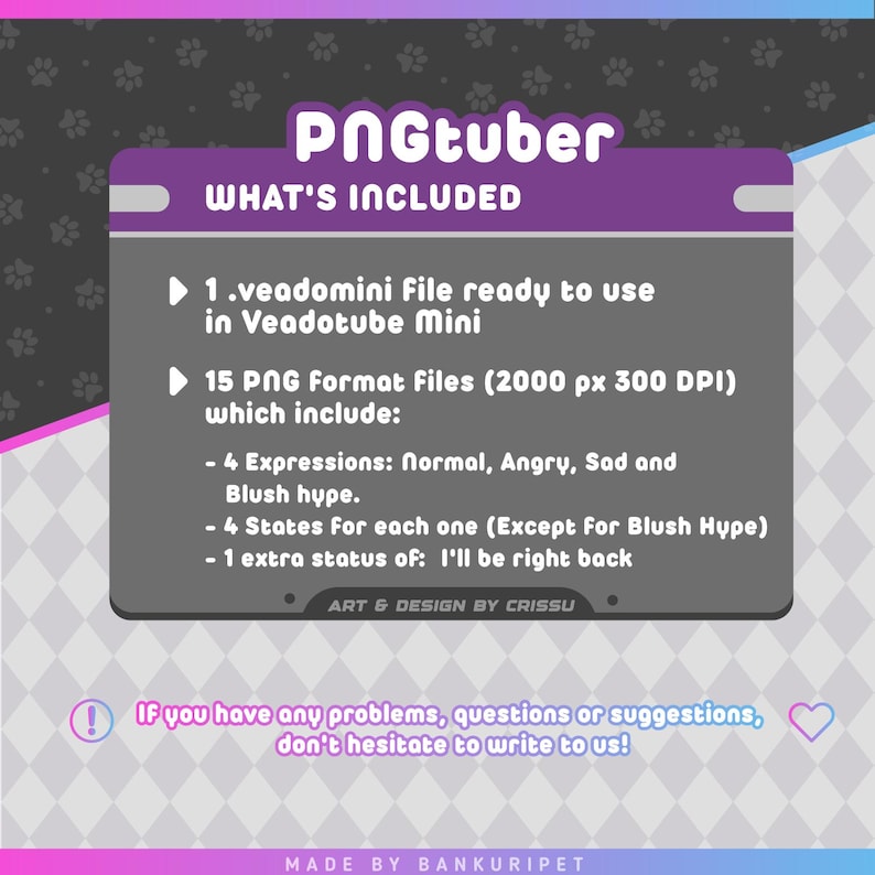 Gamer Gray Mouse Pngtuber | Cute Mouse | Twitch Streaming Avatar ...