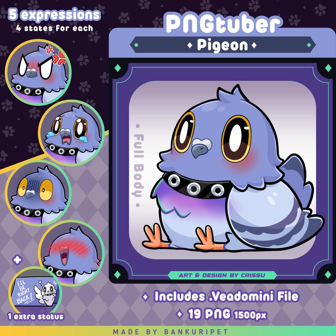 Pigeon Pngtuber | Avatar for Streaming Twitch, Discord and Youtube ...