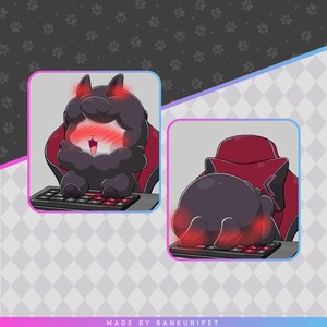 Gamer Black Alpaca Pngtuber | Cute Alpaca | Twitch Streaming Avatar ...