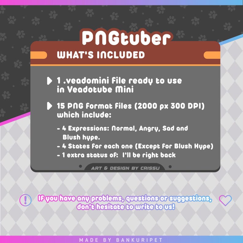 Gamer Fox Pngtuber | Cute Red Fox | Twitch Streaming Avatar | Vtuber ...