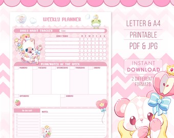 Planificador Semanal Vertical / Calendario / Lista De Tareas / Notas ...