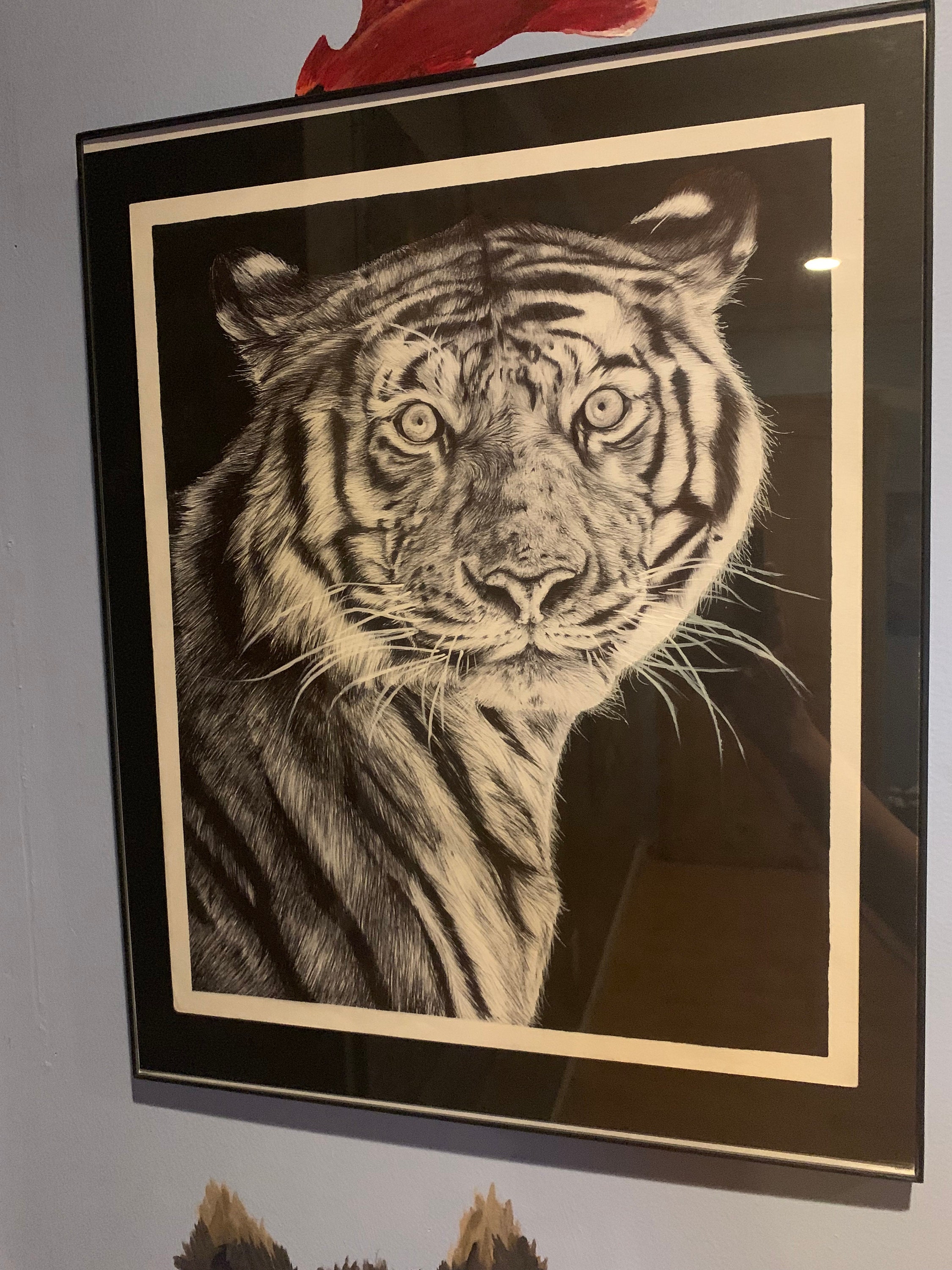 Hunt” - Tiger Drawing - Etsy