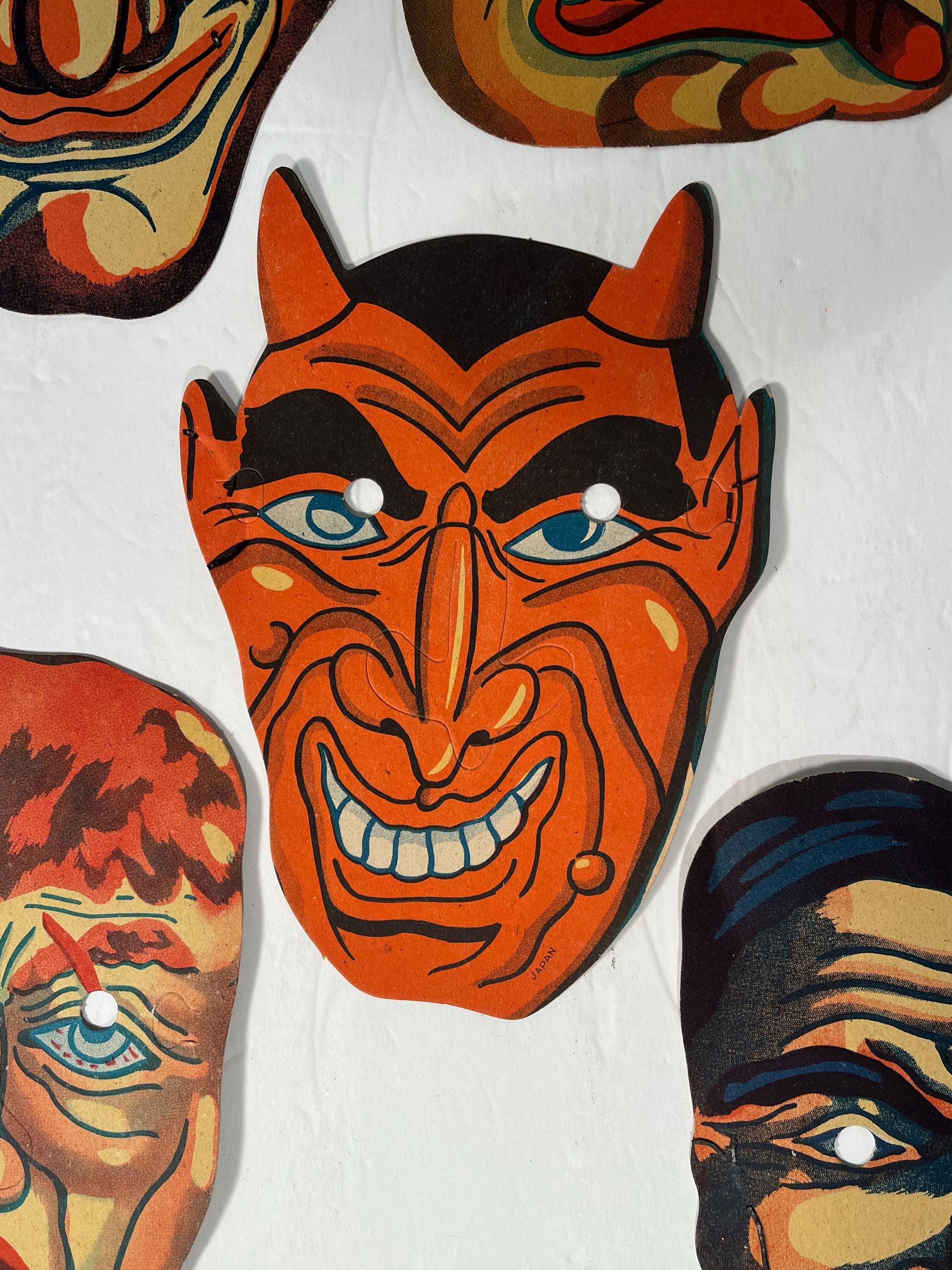 Seven Scary Halloween Masks 1930s - Etsy