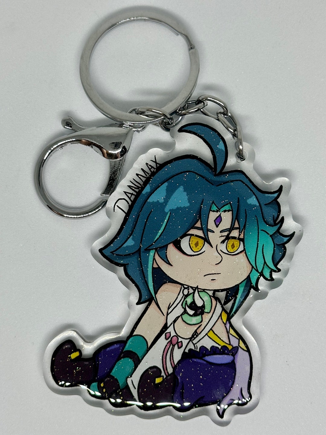 Genshin Impact Chibi Xiao Keychain - Adorable Guardian of Liyue's ...