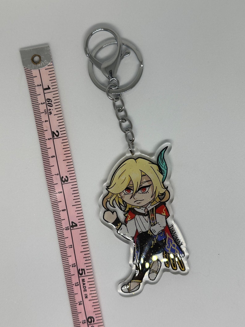Genshin Impact Chibi Kaveh Keychain Carry the Charm of Teyvat's Dynamic ...