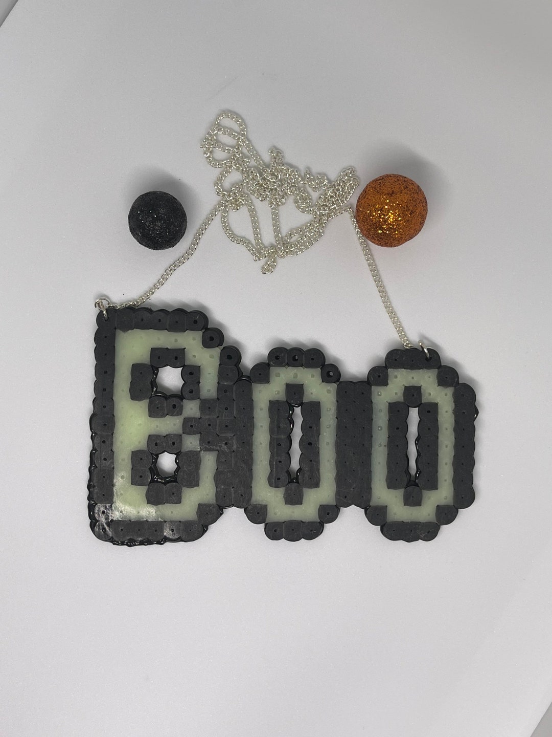 Boo Perler Bead Necklace - Etsy