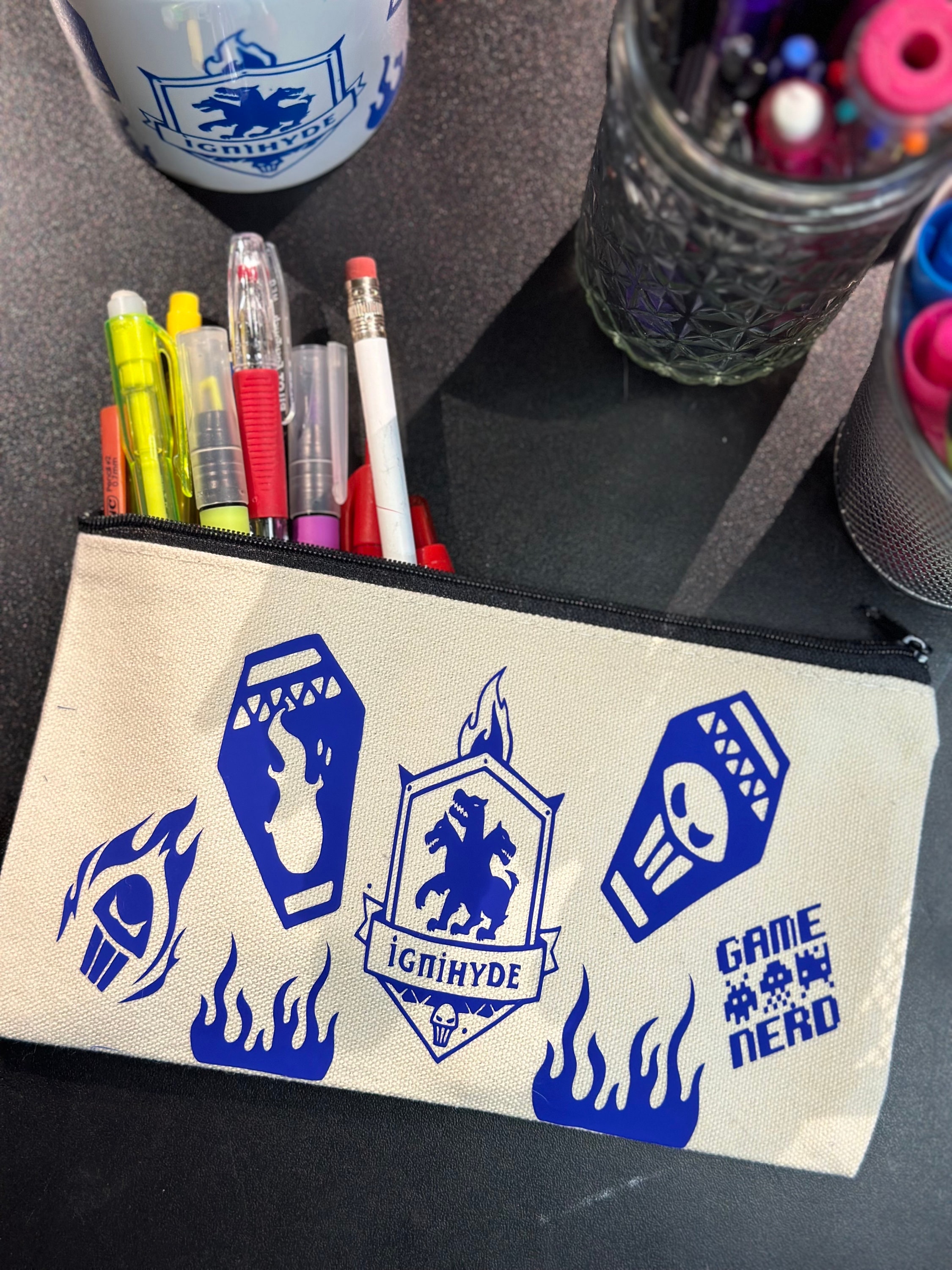 Twisted Wonderland Ignihyde Pouch- Embrace the Digital and Fiery Dorm ...