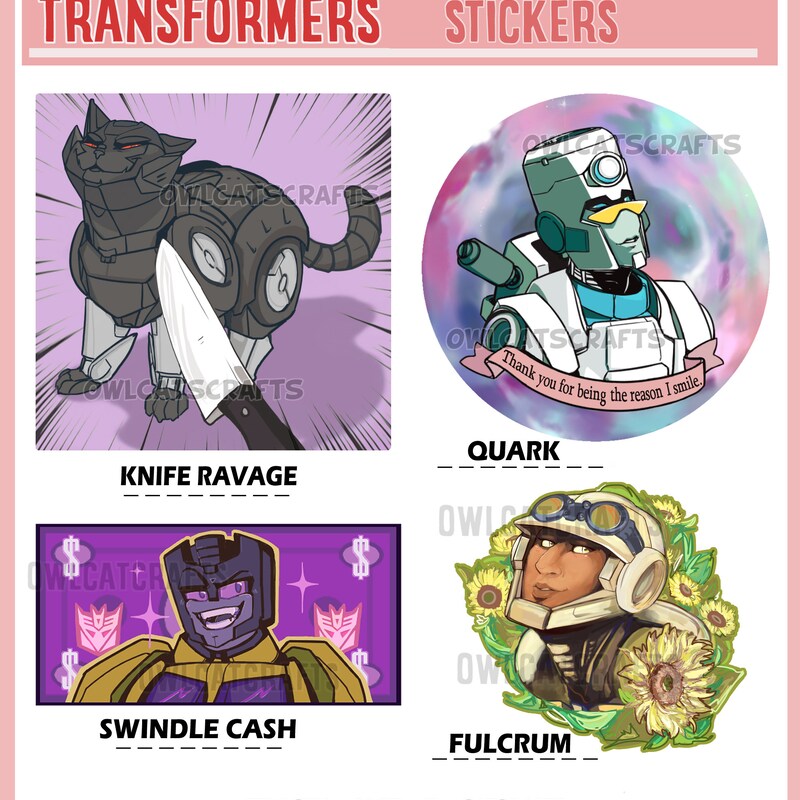 Transformers Sticker - Etsy