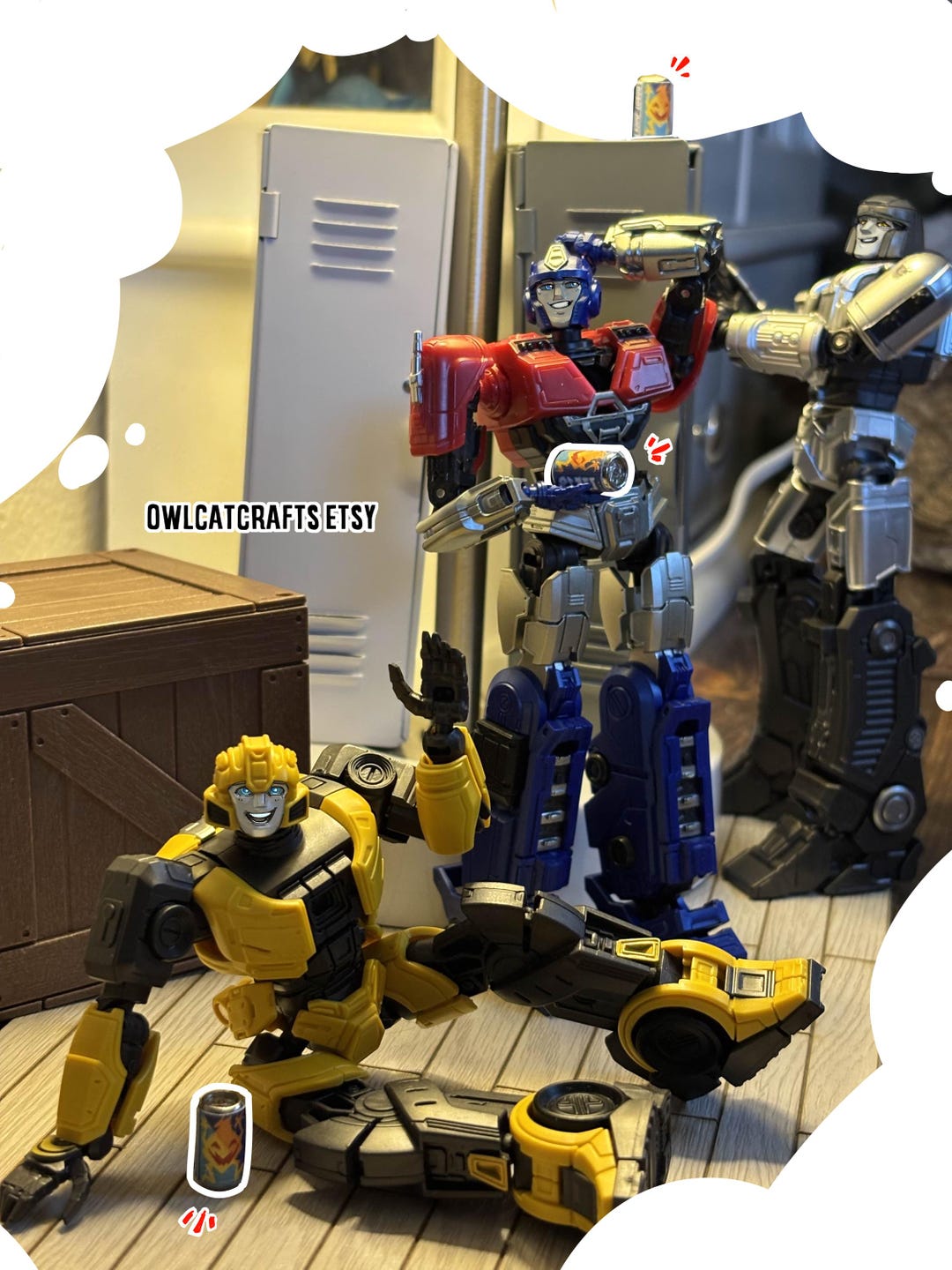 Transformers Figure Prop- X2 Kremzeek Cans - Etsy