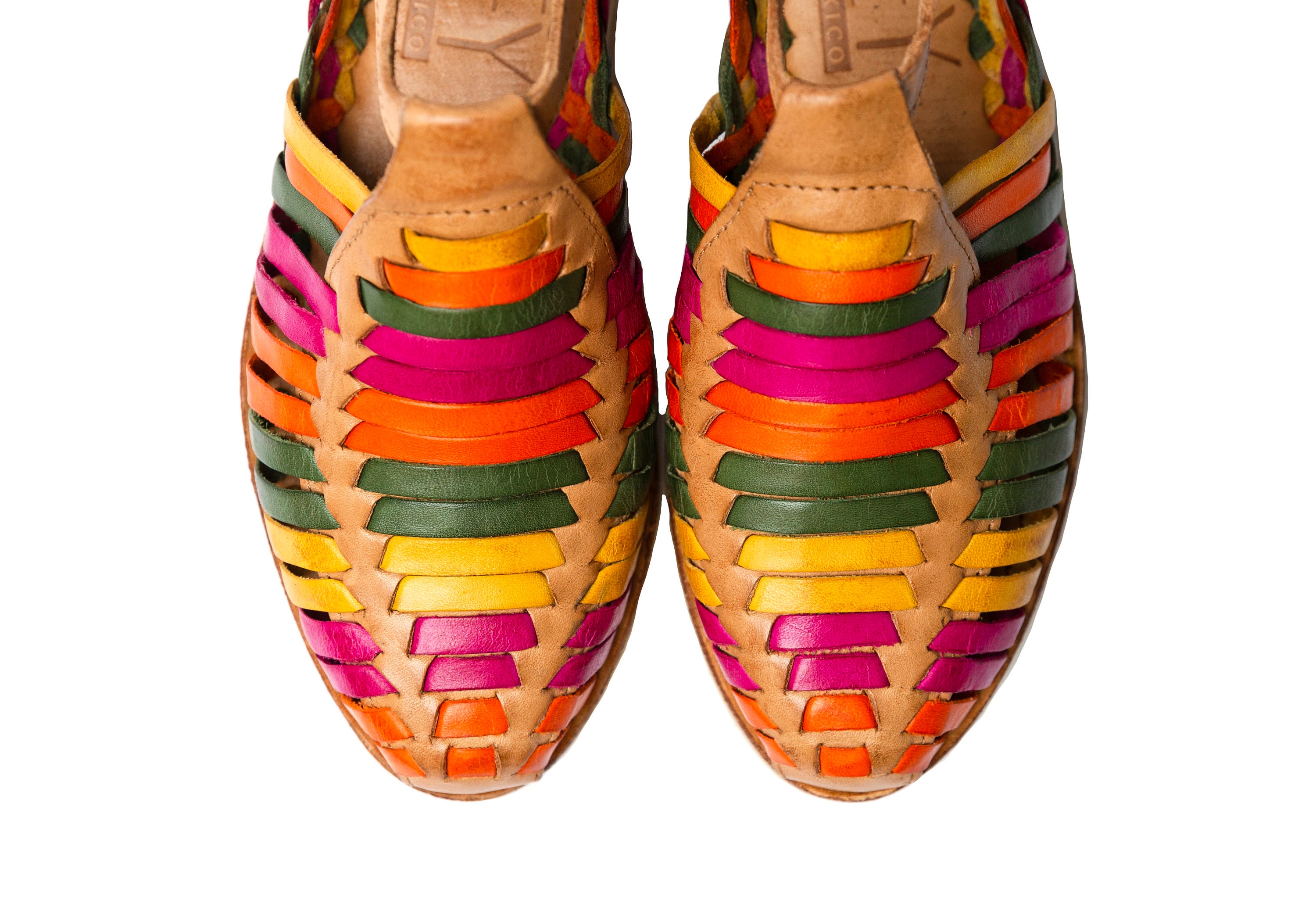 Mexican Sandals Women's Style 990 Colorful Huarache | Etsy