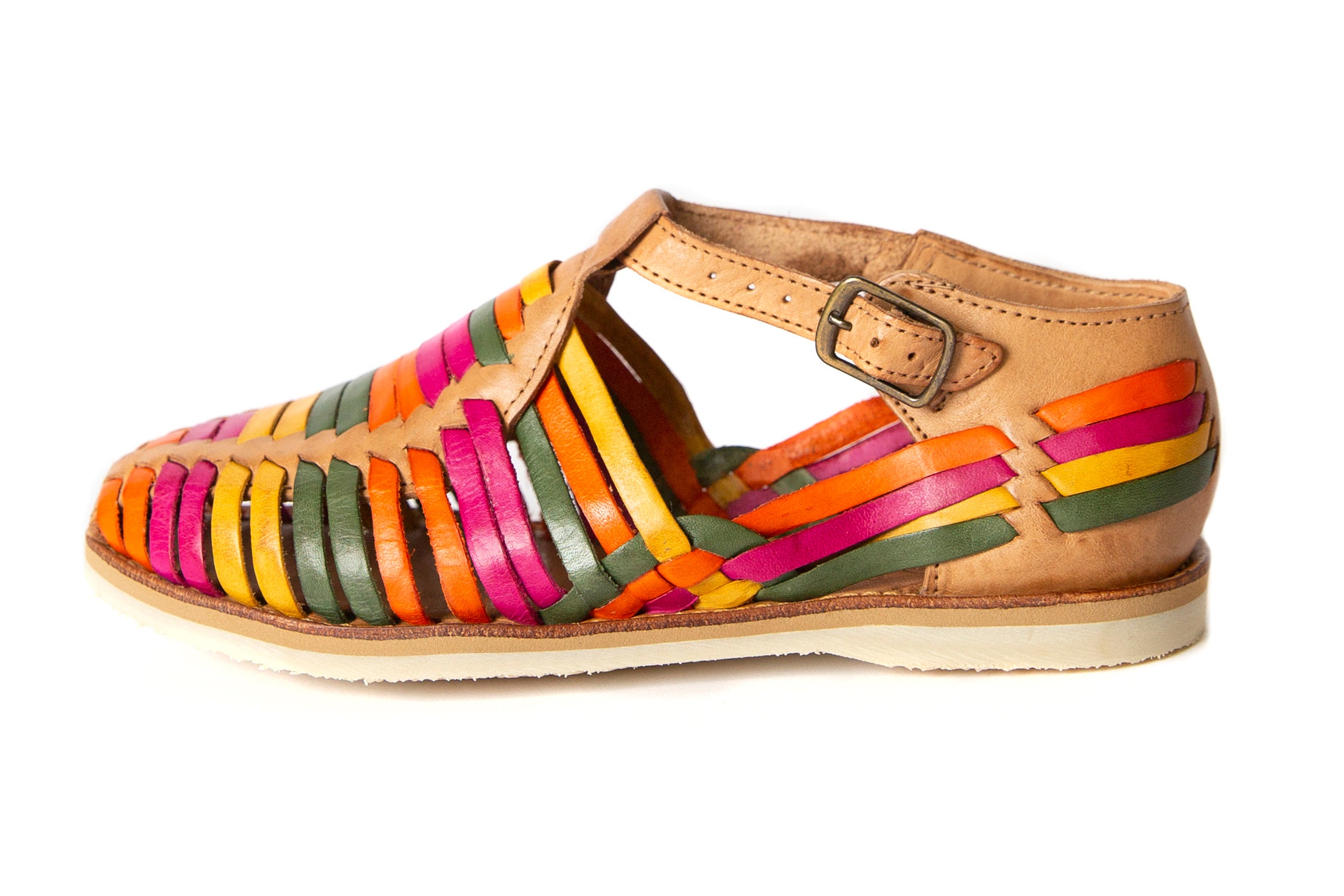 Mexican Sandals Women's Style 990 Colorful Huarache | Etsy