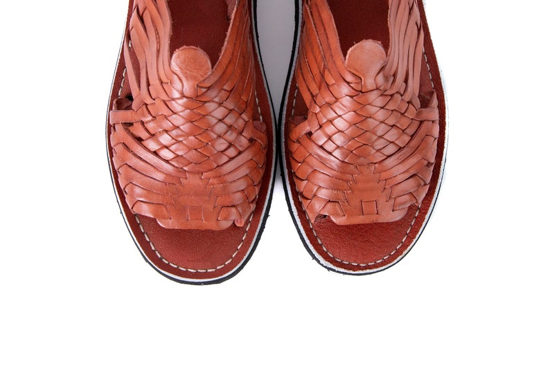 Mexican Sandals for Women Pachuco Handmade Chedron SIDREY Leather - Etsy